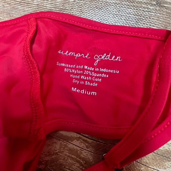 Siempre Golden | Swim | Nwt Siempre Golden Century City Bikini Top In ...